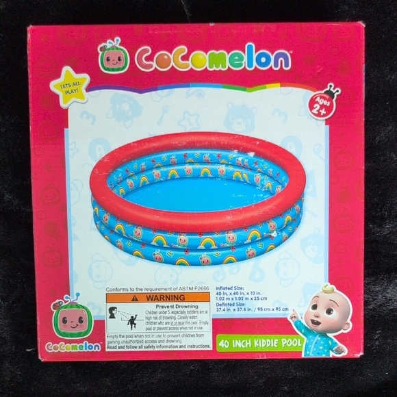 CoComelon | Other | Vibrant Blue And Red Inflatable Pool 4 Inch ...